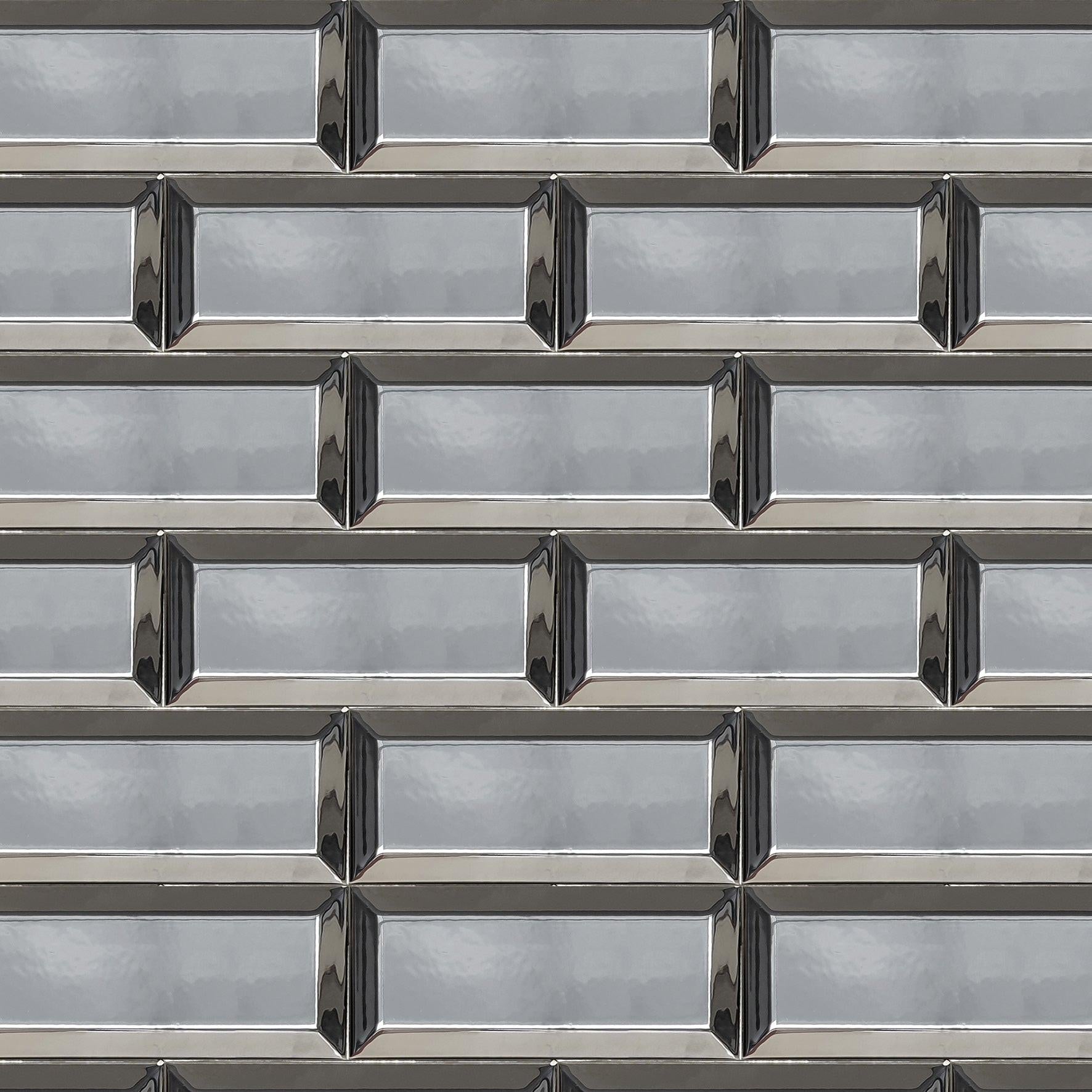 Ceramic Tile Subway Plata Polished 3x6 in 5.50 SF Box – liquidation1740