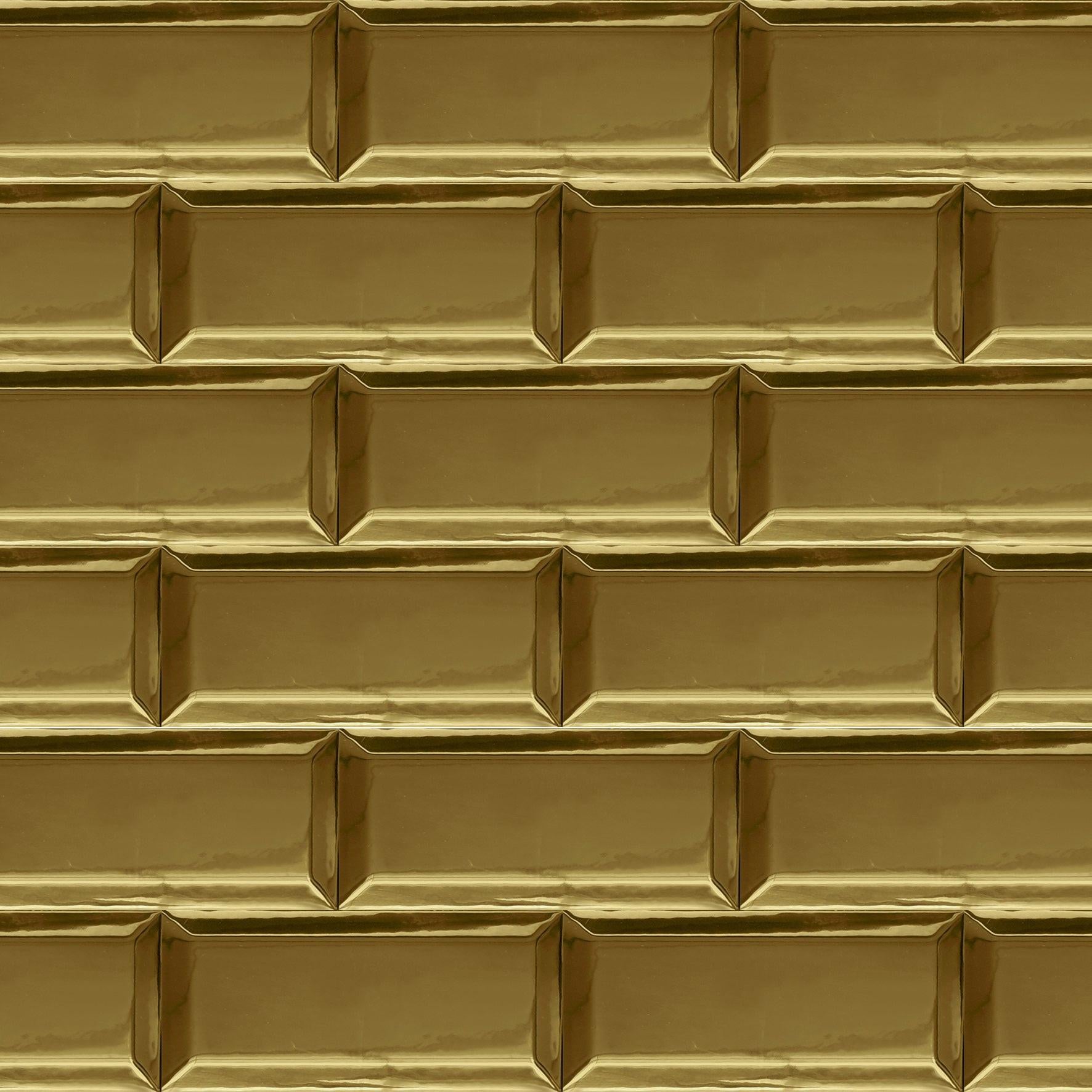 Ceramic Tile Subway Gold Polished 3x6 in 5.50 SF Box – liquidation1740