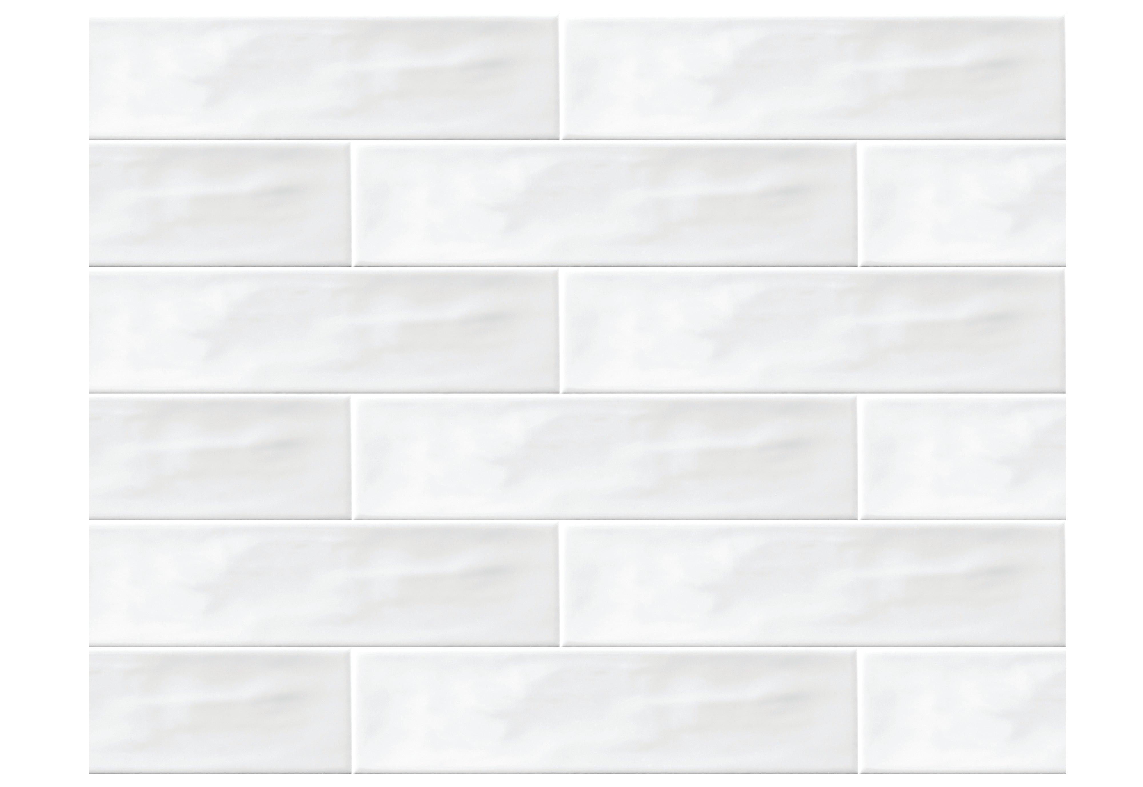Ceramic Tile Mayolica Blanco Polished 3x12 in 6.35 SF Box – liquidation1740